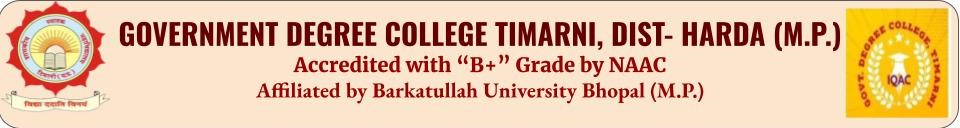 Government Degree College Timarni Harda (M.P)